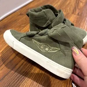 GAP | Shoes | Gap X Star Wars Kid Baby Yoda High Top Shoes Desert ...